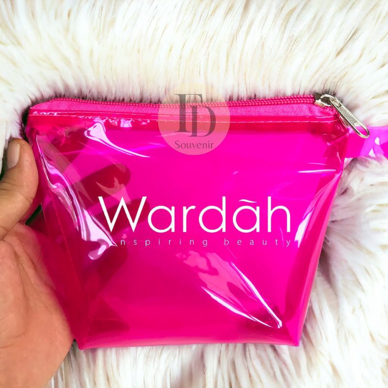 Jual Pouch mika kosmetik / pouch transparan bisa Custom ukuran dan logo ...