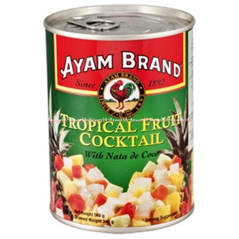 Jual Ayam Brand Tropical Fruit Cocktail 585gr With Nata De Coco Kemasan ...