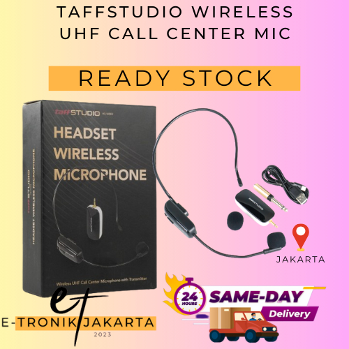 Jual GARANSI RESMI 1 TAHUN Mic Bando Wireless UHF Call Center Mic with Transmitter - HX-W002 ...