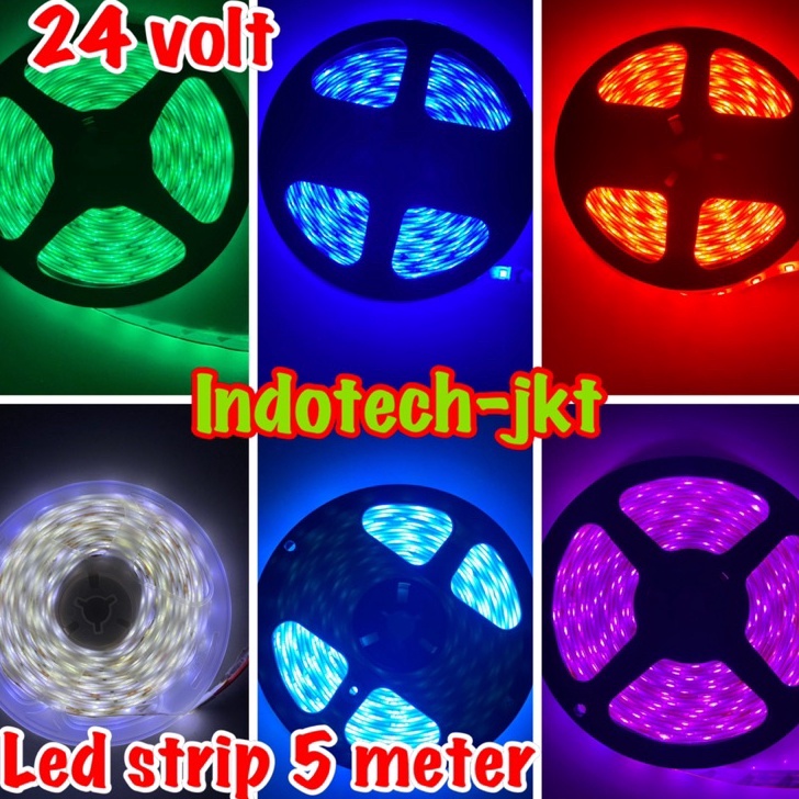 Jual SALE! Lampu Led Strip Truk Bis 24 volt 5 meter mata Led 3528 ...