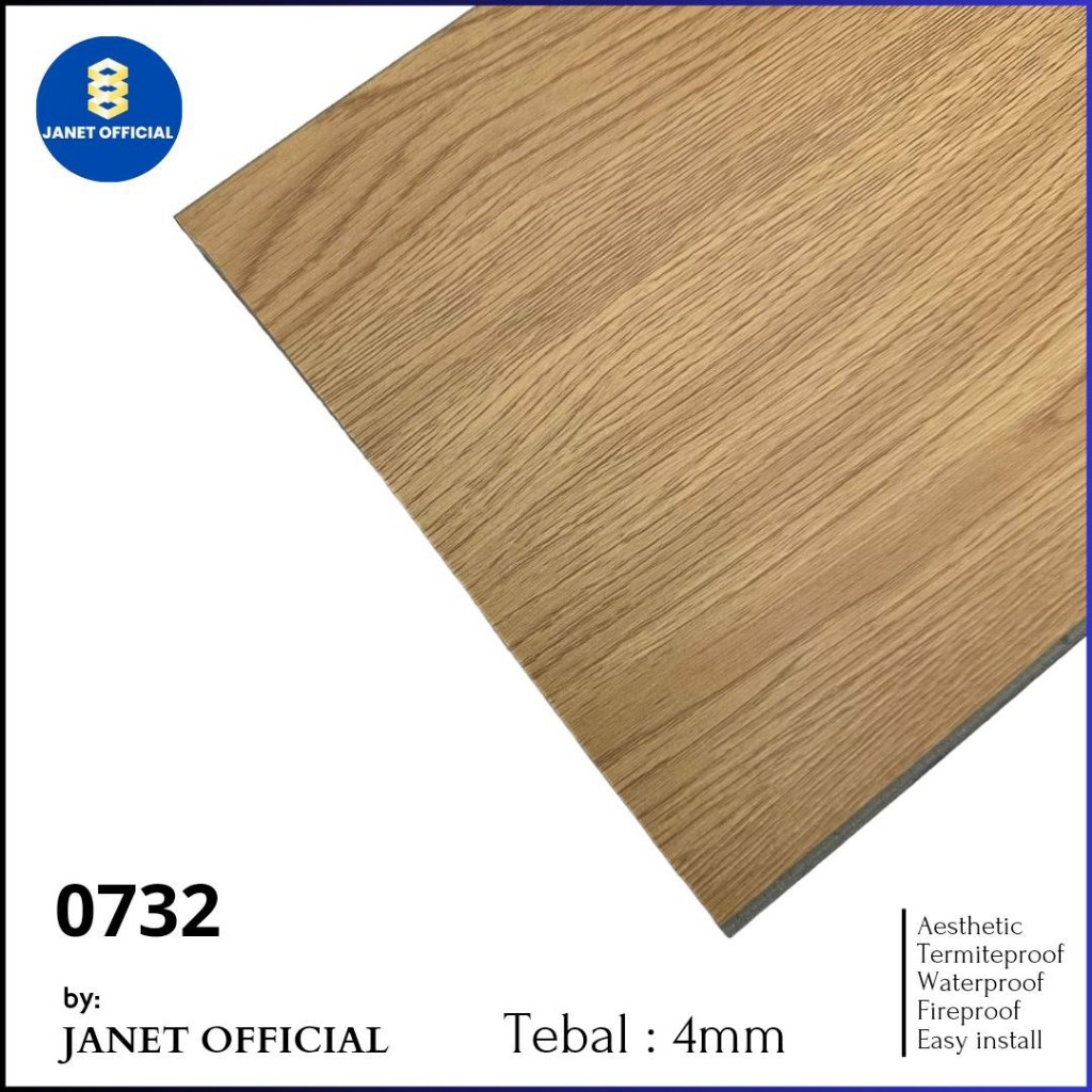 Jual SPC LANTAI Wood Flooring 4mm Parket Parkit Parquet Klik 1220mm X 180mm JANET OFFICIAL ...