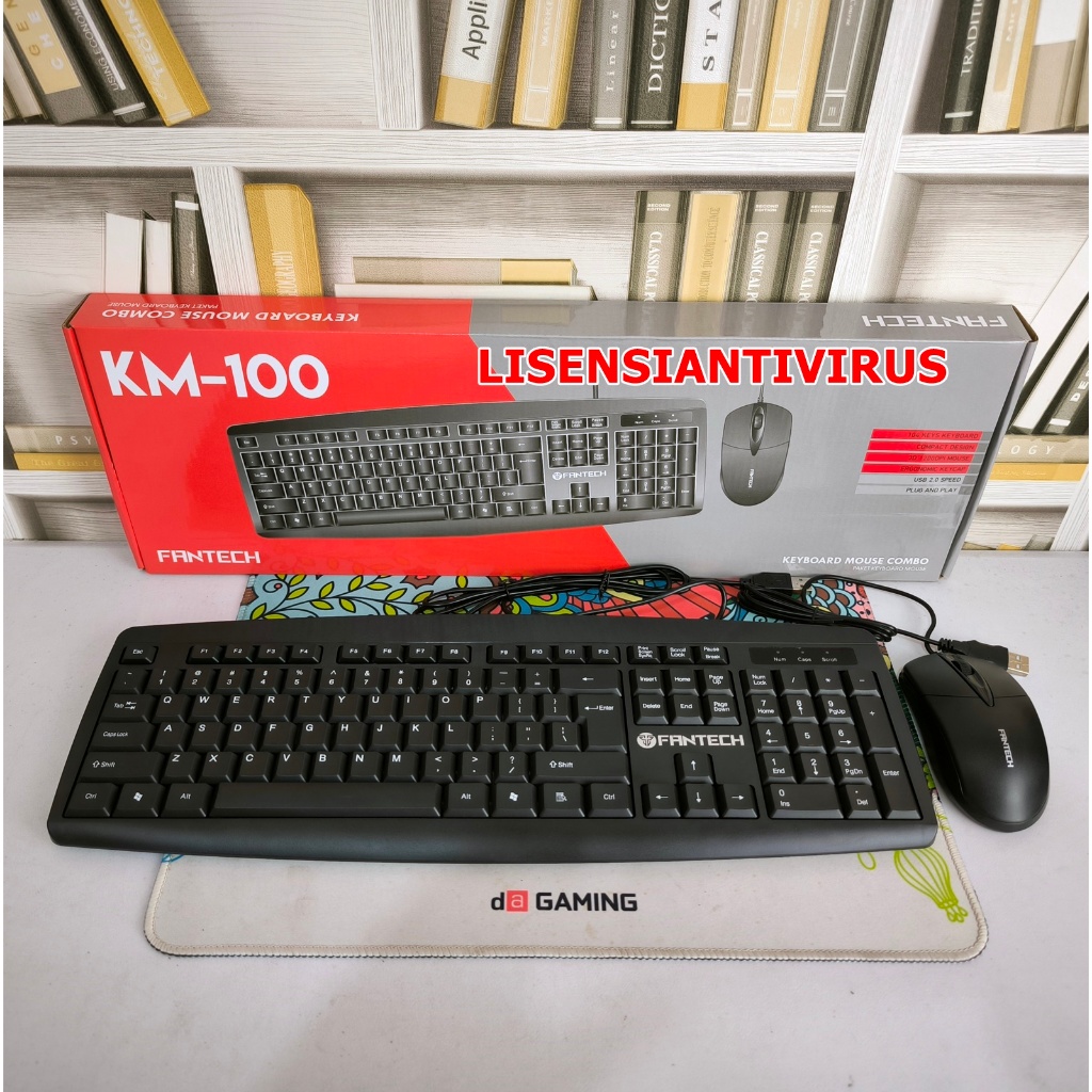 Jual Combo Bundle Home Office Mouse Keyboard Fantech KM100 KM 100 ...