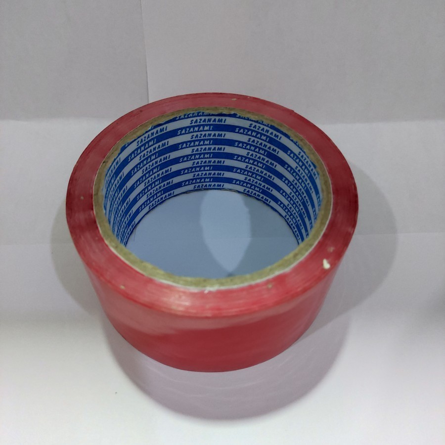 Jual Lakban Plastik SAZANAMI 2 Inch Merah | Shopee Indonesia