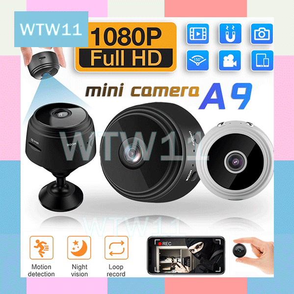 Jual WTW Wireless A9 Mini Camera Wifi Hd 1080P Micro Kamera Kecil Smart ...