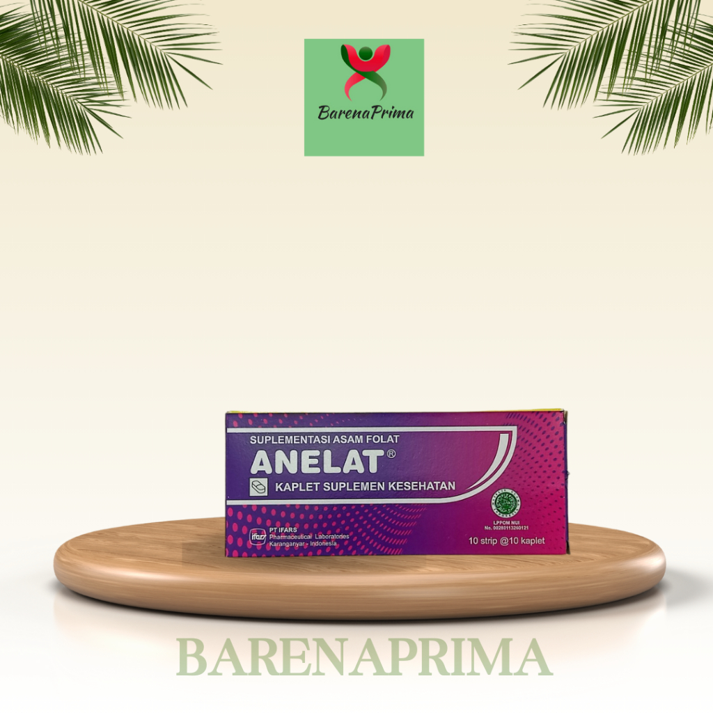 Jual Anelat Asam Folat box 100 kaplet | Shopee Indonesia
