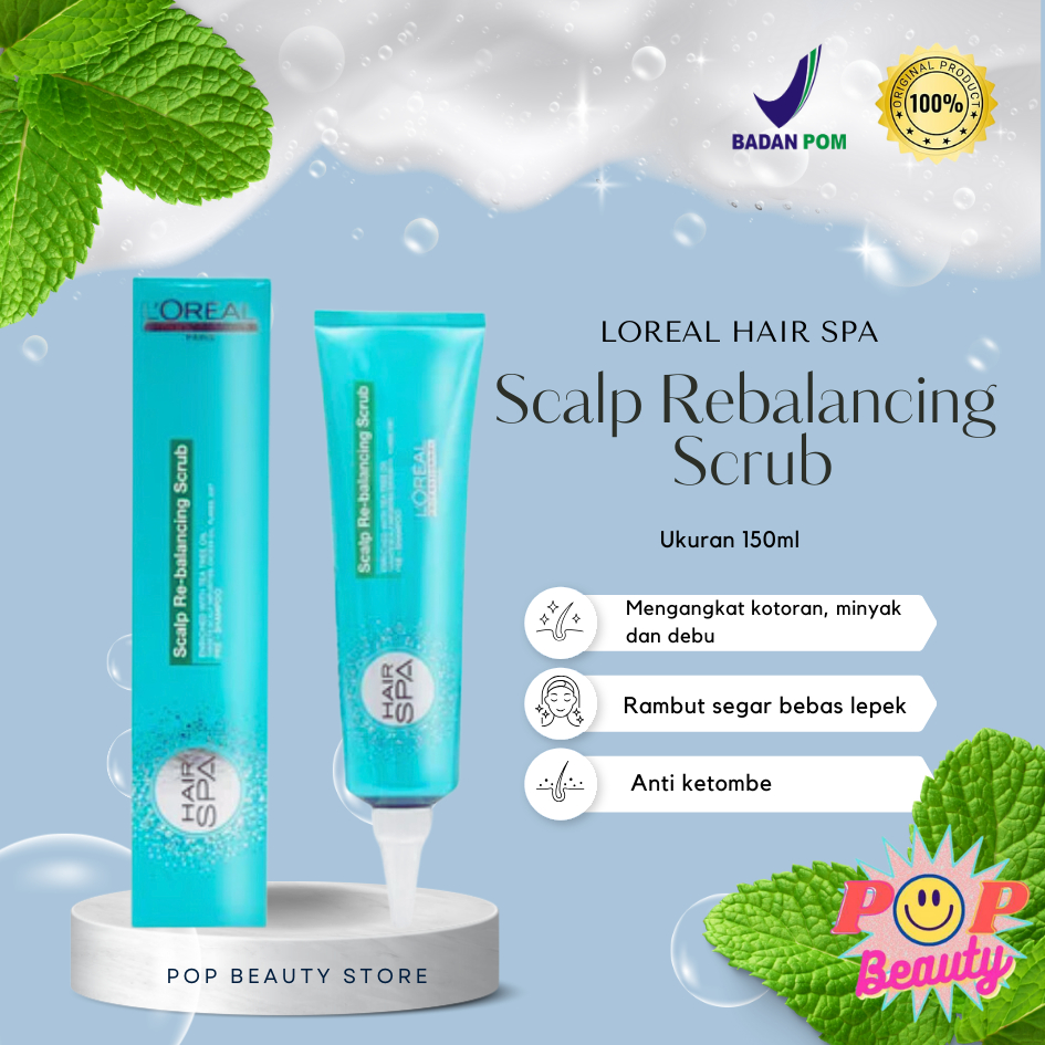 Jual Loreal hair spa scalp rebalancing scrub / loreal hairspa scrub ...
