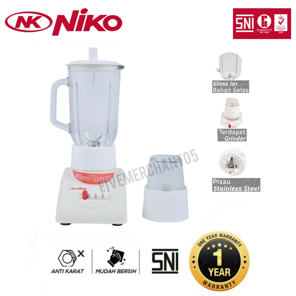 Jual Blender Niko NK BG4 Kaca Plastik Pelumat Juice Murah NKBG4 ...