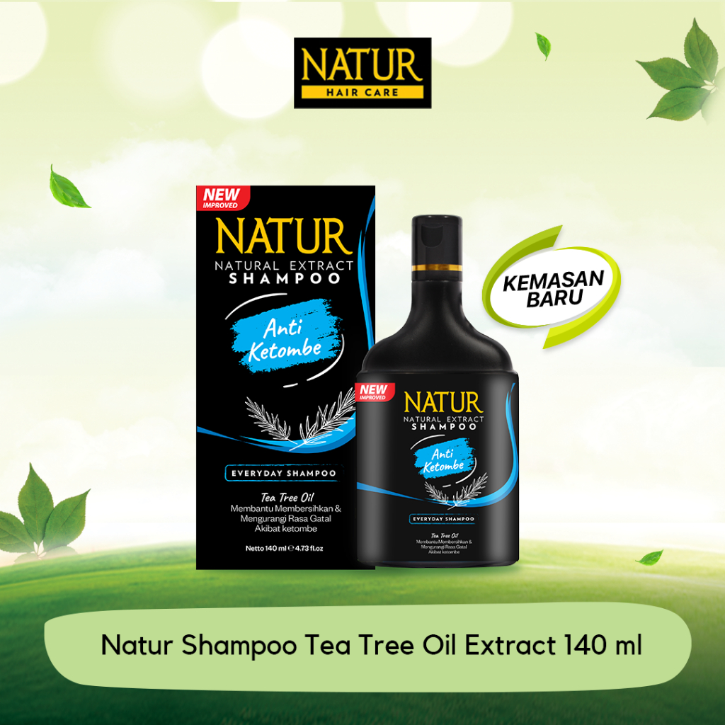 Jual NATUR Hair Natural Extract Shampoo Ginseng | Aloe Vera | Tea Tree ...
