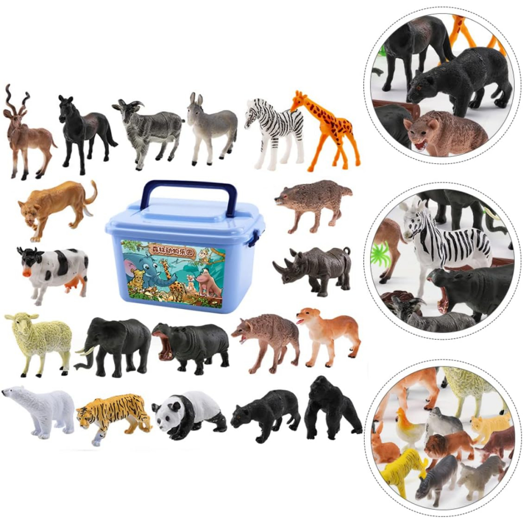 Jual 58 PCS kotak Mainan Model Hewan Simulasi Set/Mainan Boneka Satwa ...