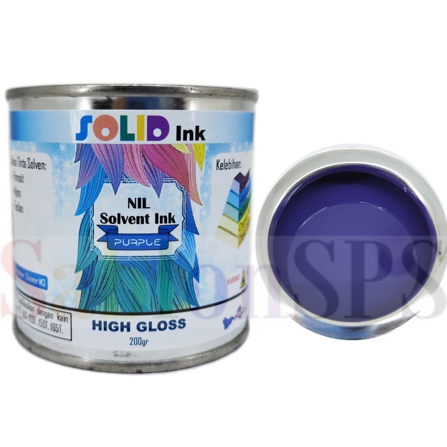 Jual TINTA SABLON NIL PURPLE PARASIT / NILON / TASLAN 200GR | Shopee ...