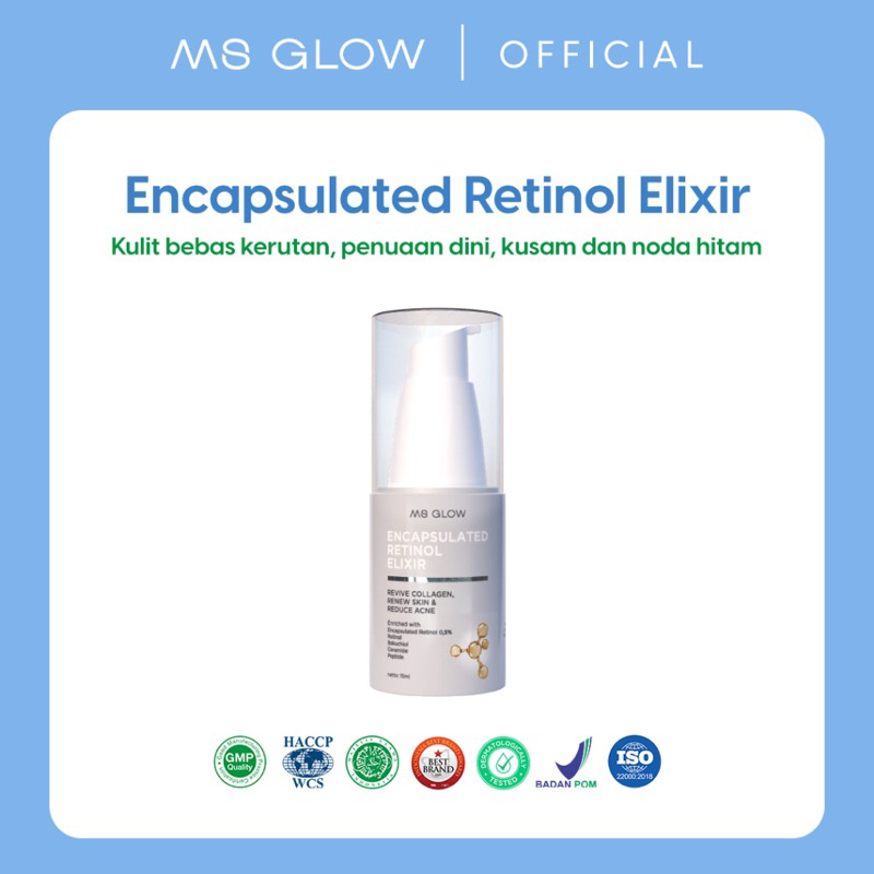Jual MS GLOW - ENCAPSULATED RETINOL ELIXIR - RETINOL SERUM - 15 ML ...