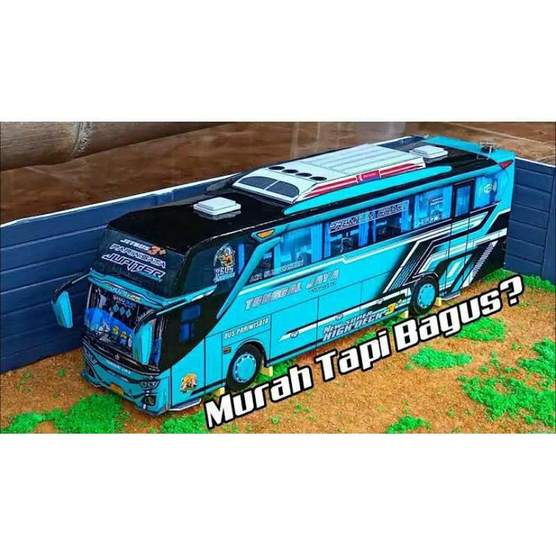 Jual Miniatur Bus Tunggal Jaya Jupiter 1/50 paper craft full lampu | xs ...