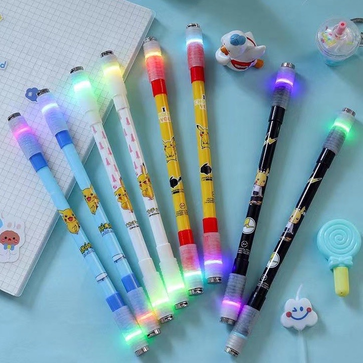 Jual Spinning Pen Led Karakter Pulpen Putar Led Anti Stress Balance ...