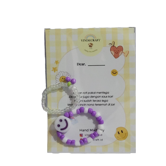 Jual Smiley Beaded Ring (Cincin Emoticon Smile) | Shopee Indonesia