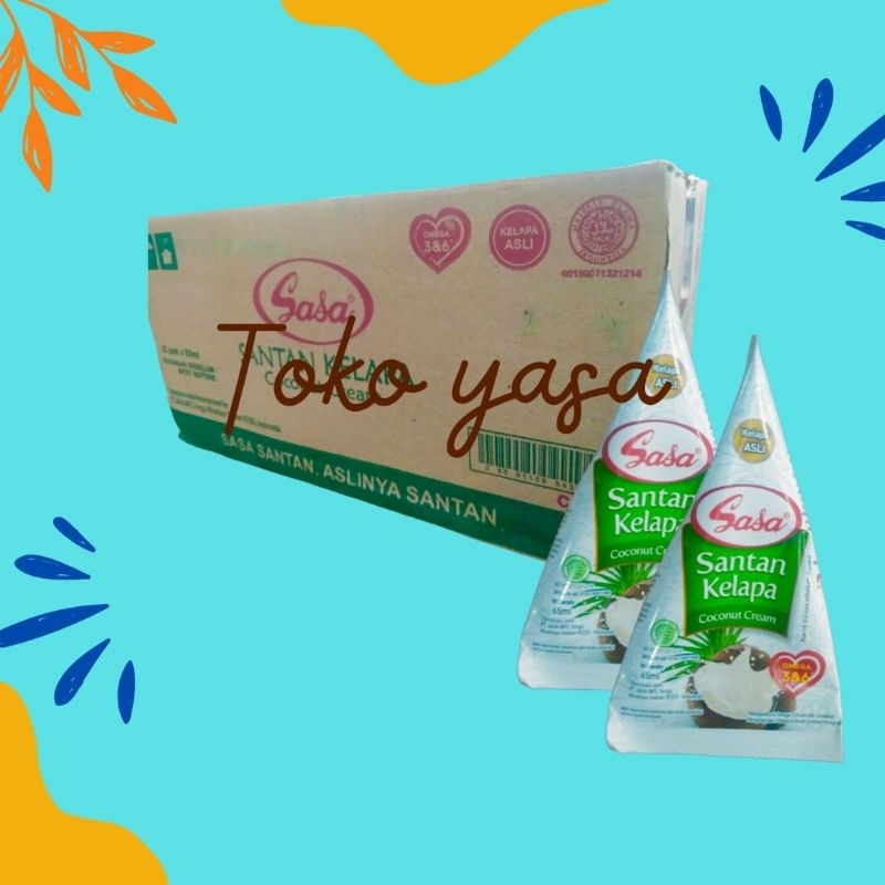 Jual SATU DUS SASA SANTAN KELAPA INSTANT 65 ML(32PCS) | Shopee Indonesia