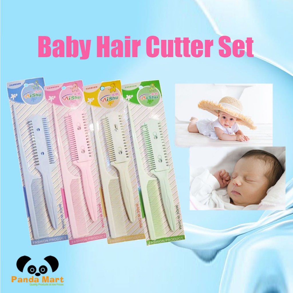 Jual Sisir Potong Cukur Rambut Baby Hair Cutter Bayi Anak COD | Shopee ...