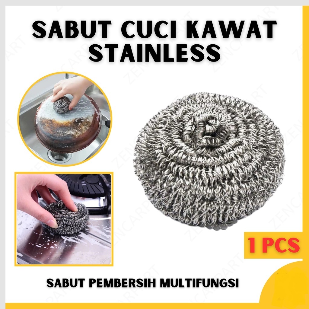 Jual Sabut Cuci (AGA) Kawat Stainless Baja Besi Gosok Panci Piring Anti ...