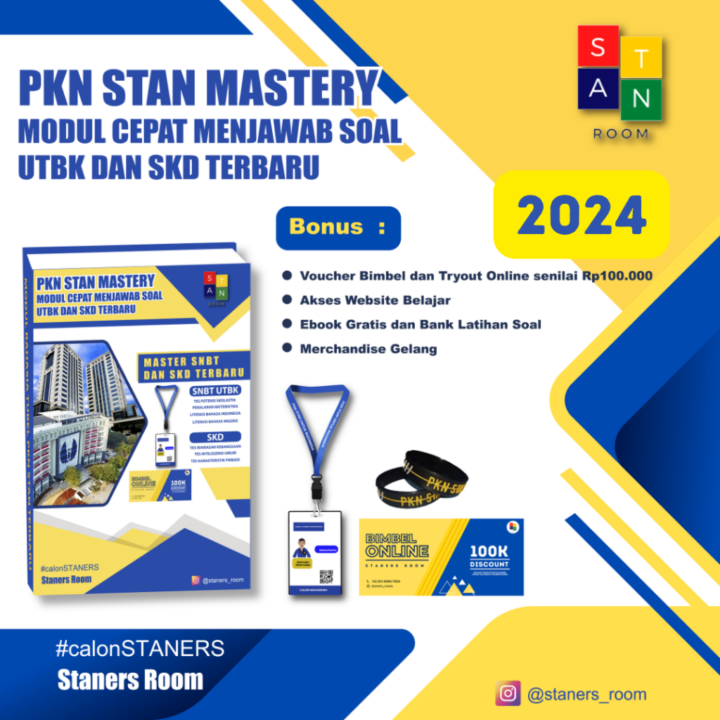 Jual MODUL PKN STAN MASTERY : Modul PKN STAN, UTBK dan SKD Terbaru ...