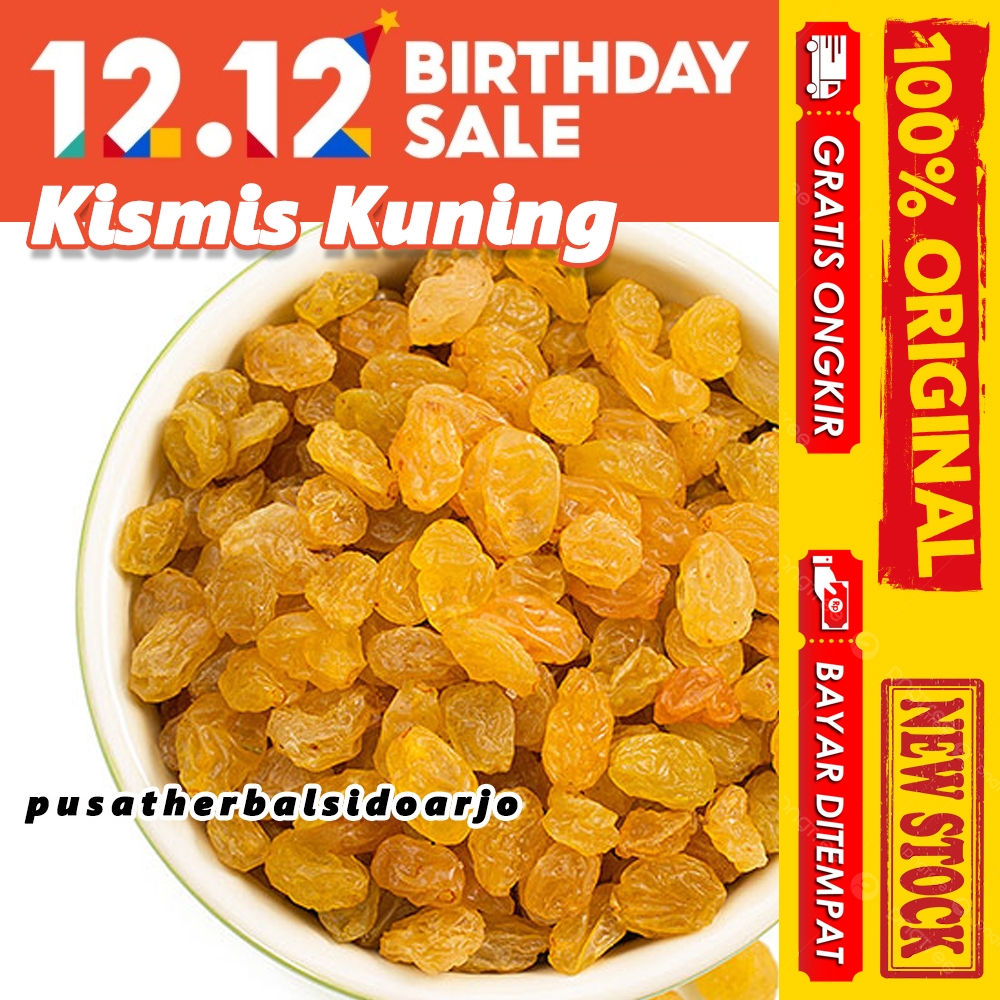 Jual 250gr Kismis Buah Anggur Kering Rasa Asam dan Manis Golden Raisin ...
