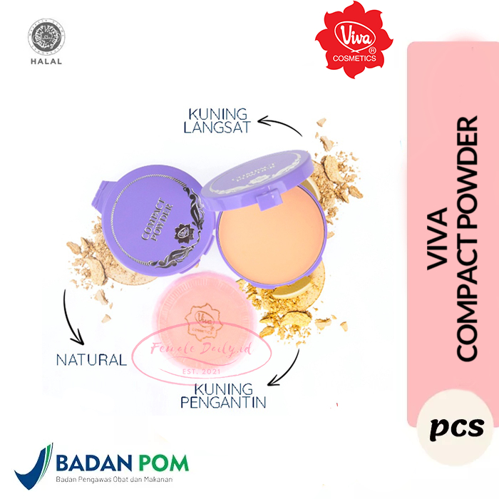 Jual VIVA Compact Powder Lilac 19gr Ungu | Shopee Indonesia