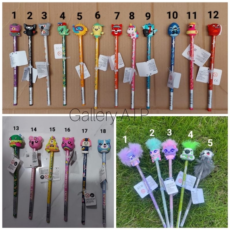 Jual SMIGGLE PENCIL KARAKTER CUTE / PENSIL SMIGGLE LUCU | Shopee Indonesia