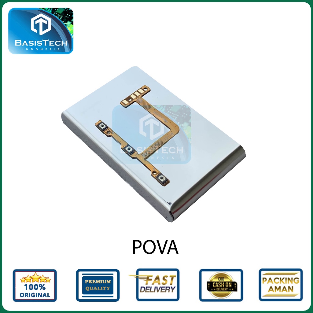 Jual FLEXIBLE ON OFF VOLUME TECNO POVA LD7 ORIGINAL QUALITY | Shopee ...