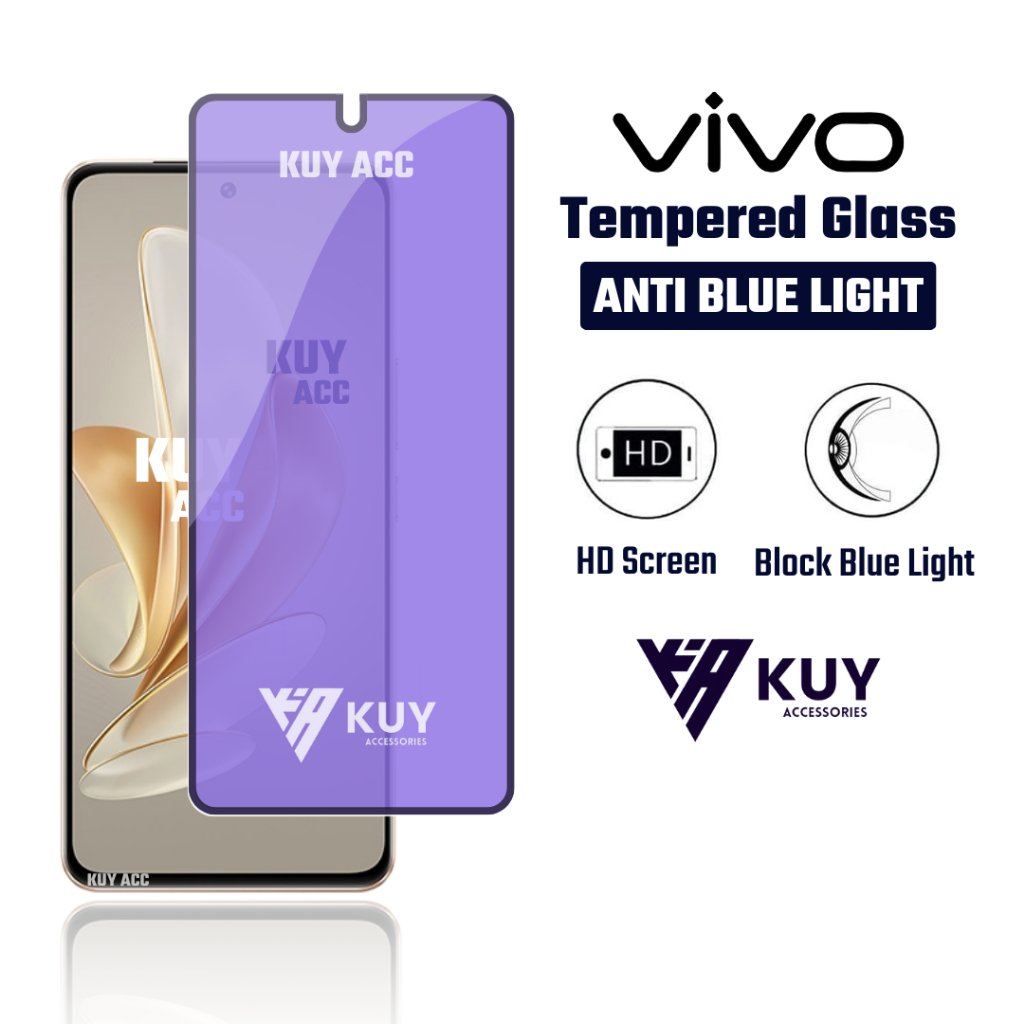 Jual KUY - Tempered Glass Anti Blue Light Vivo V40 Lite 4G V40 Lite 5G V40 SE 5G V29e 5G V27e ...