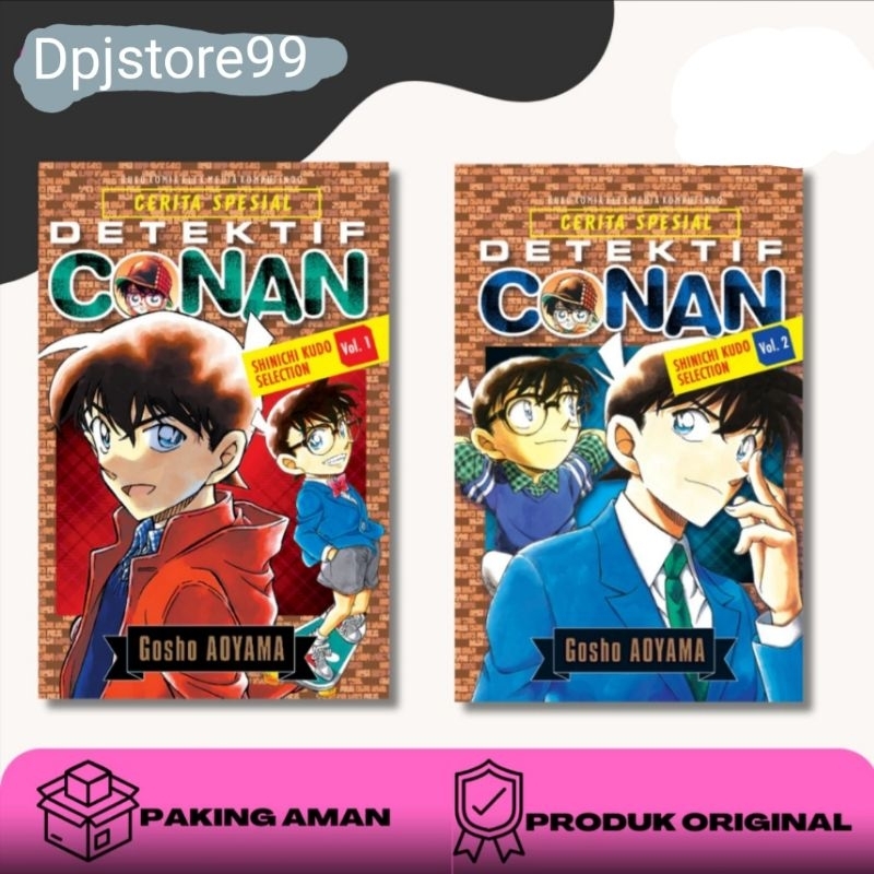 Jual komik Detektif conan shinichi kudo selection 1,2 original gramedia | Shopee Indonesia