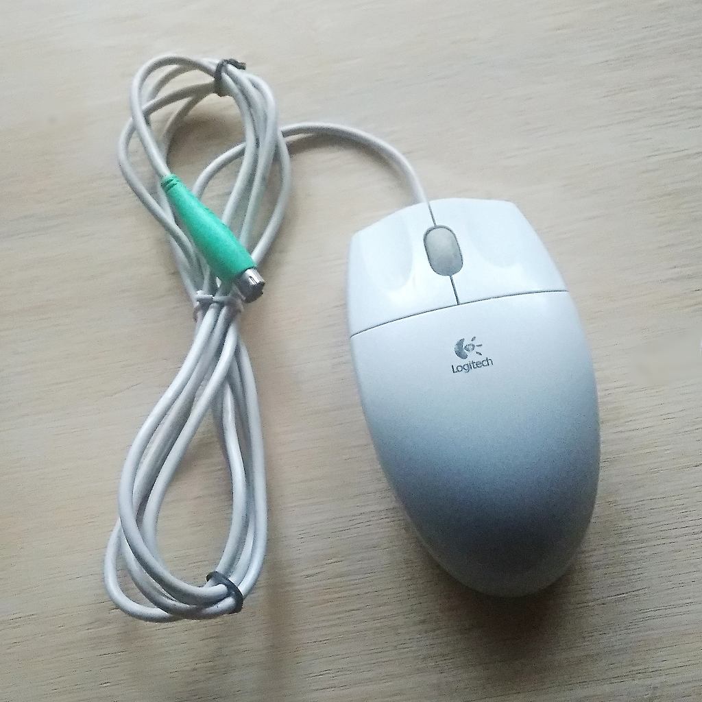 Jual MOUSE PS2 PUTIH CLASSIC brand LOGITECH | Shopee Indonesia