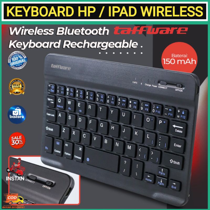 Jual Keyboard Mini Wireless HP Smartphone Tablet IPAD Android Iphone ...