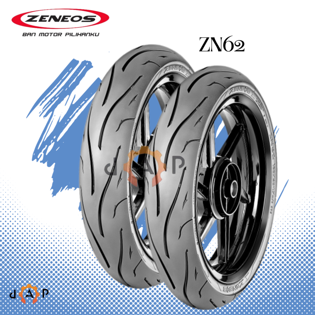 Jual PAKET BAN MOTOR RING 17 SEPASANG // ZENEOS ZN62 90/80-17 & 120/70-17 TUBLESS // MOTOR ...