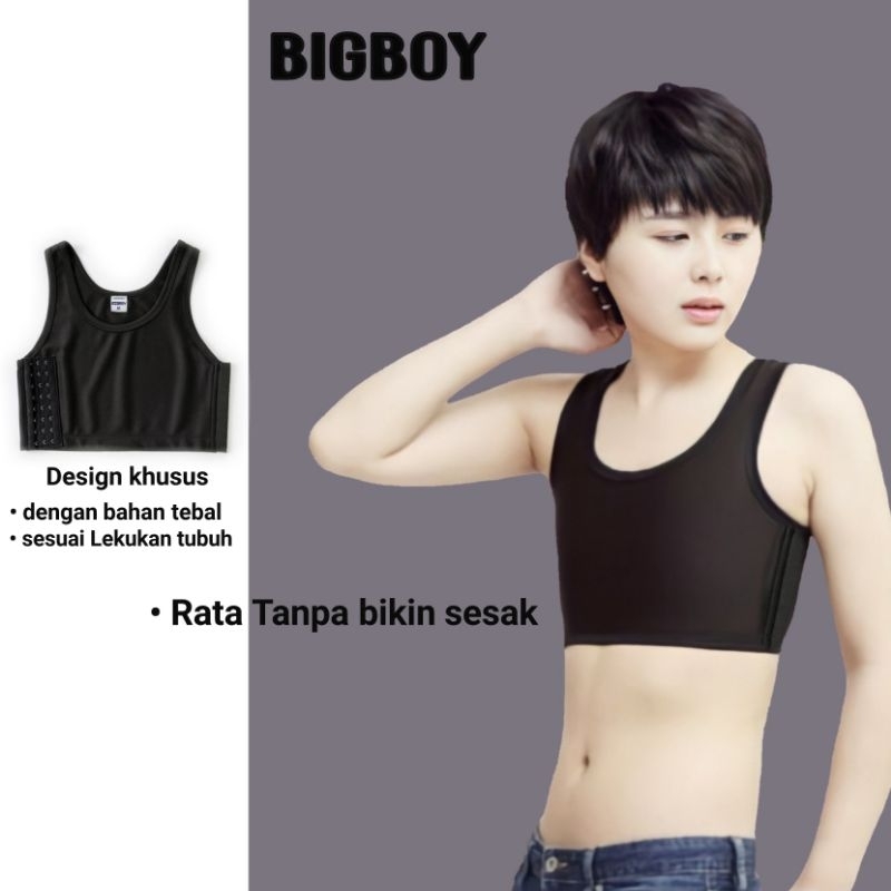 Jual Bb Half Cosplay Half Chest Binder Breast Binder Tebal Dan Kencang