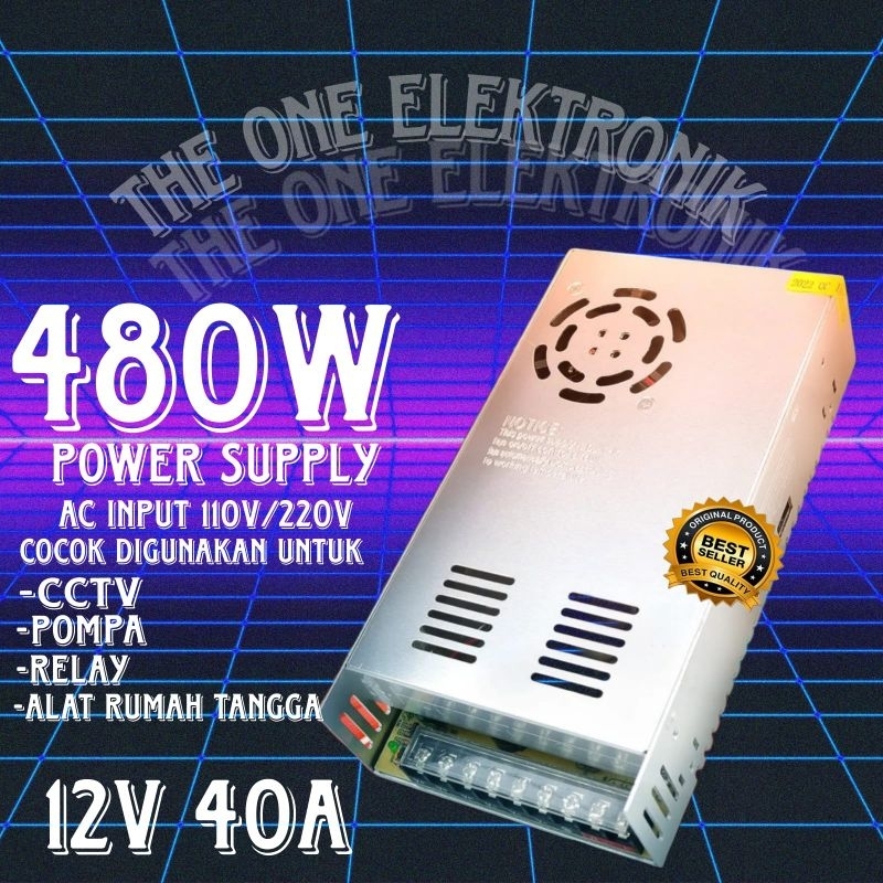 Jual Adaptor 12V 40A Switching Power Supply | Shopee Indonesia