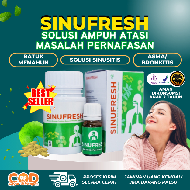 Jual SINUFRESH Kapsul plus Peppermint Essential Oil - Obat Batuk ...