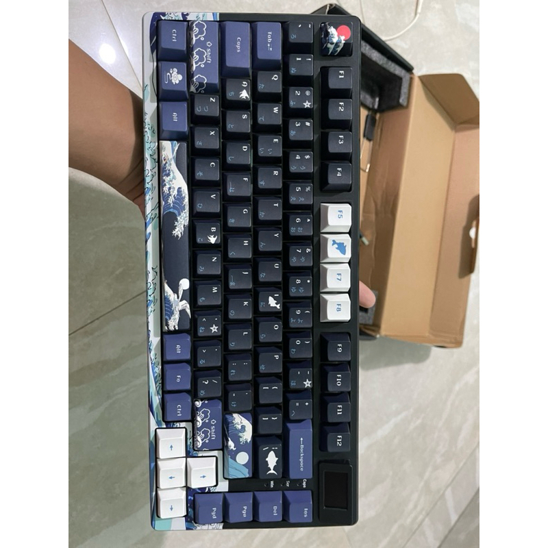 Jual xvx s-sk80 keyboard with color oled display mechanical | Shopee Indonesia