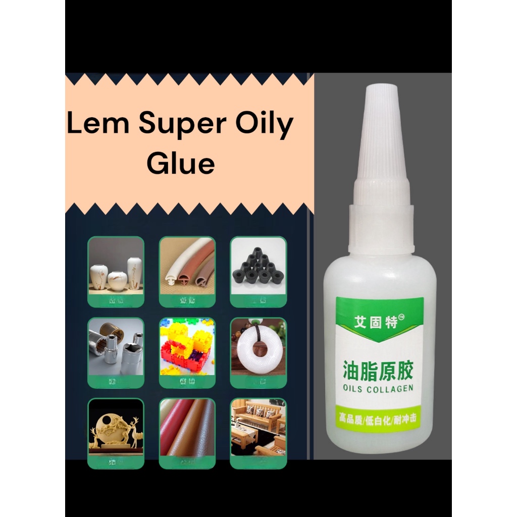 Jual Lem Super Glue - Oily Glue Serbaguna Cairan Super Perekat Kuat ...