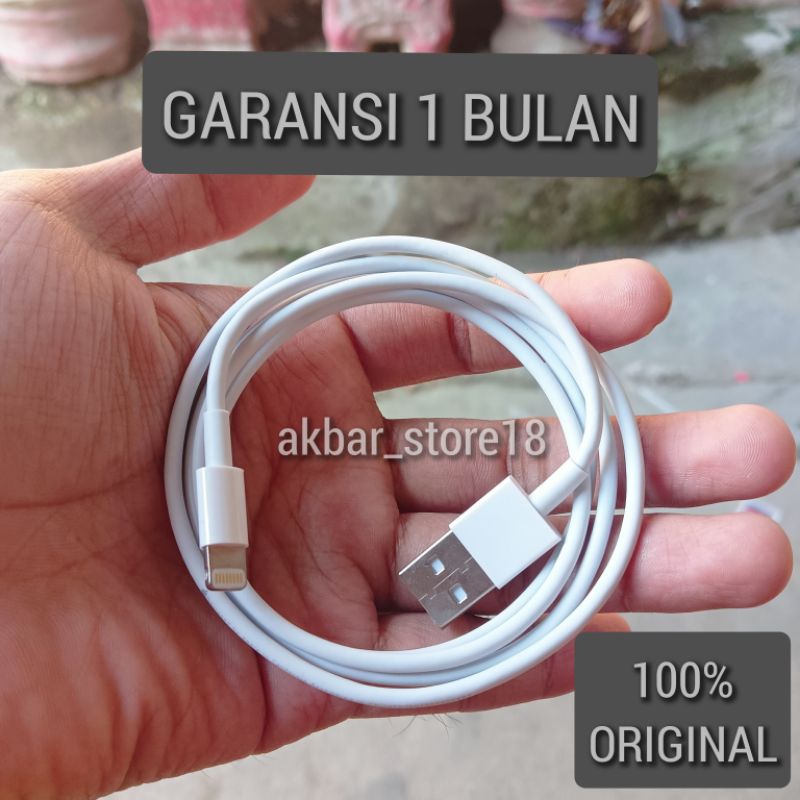 Jual kabel data iPhone original copotan USB to lightning | Shopee Indonesia