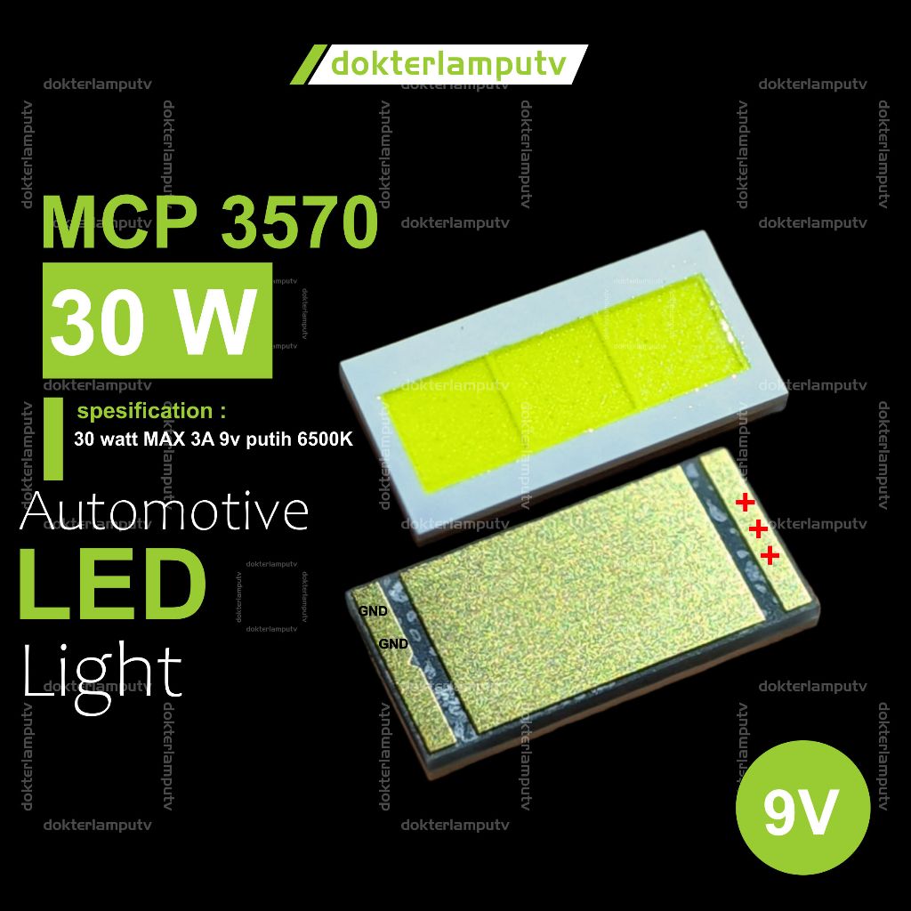 Jual LED CSP MCP 3570 9V-10V 30W 3A PUTIH | Shopee Indonesia