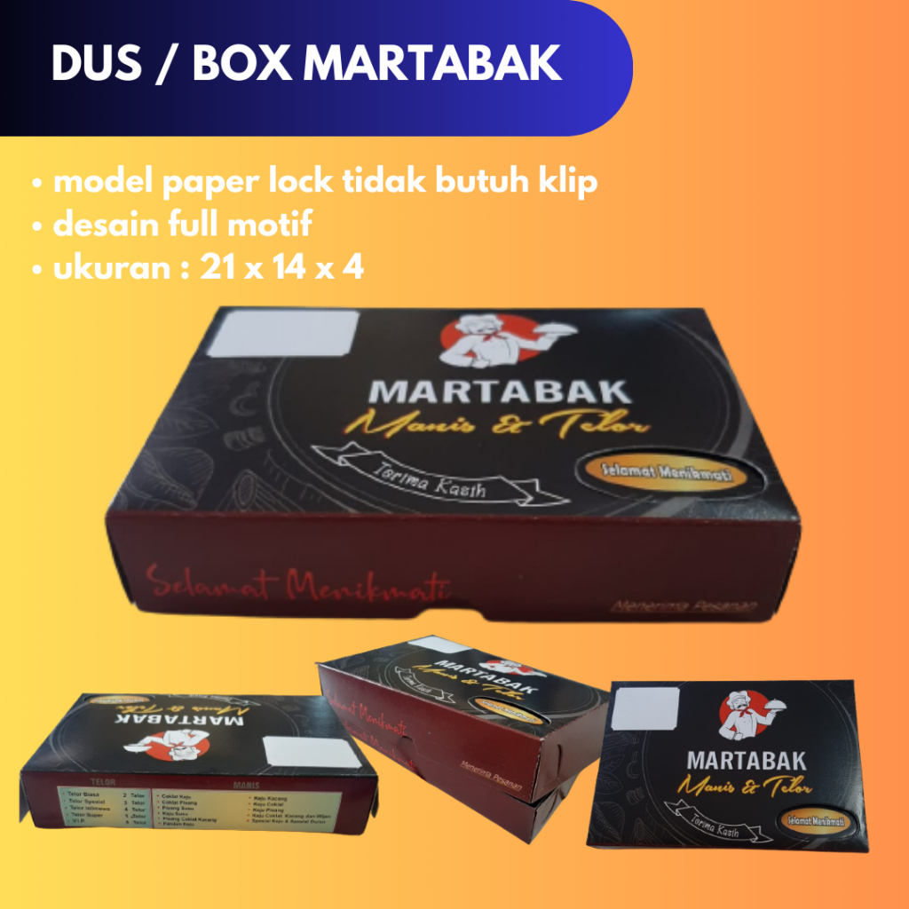Jual DUS / BOX MARTABAK | PAPER LOCK DESAIN FULL MOTIF HITAM MAROON ...
