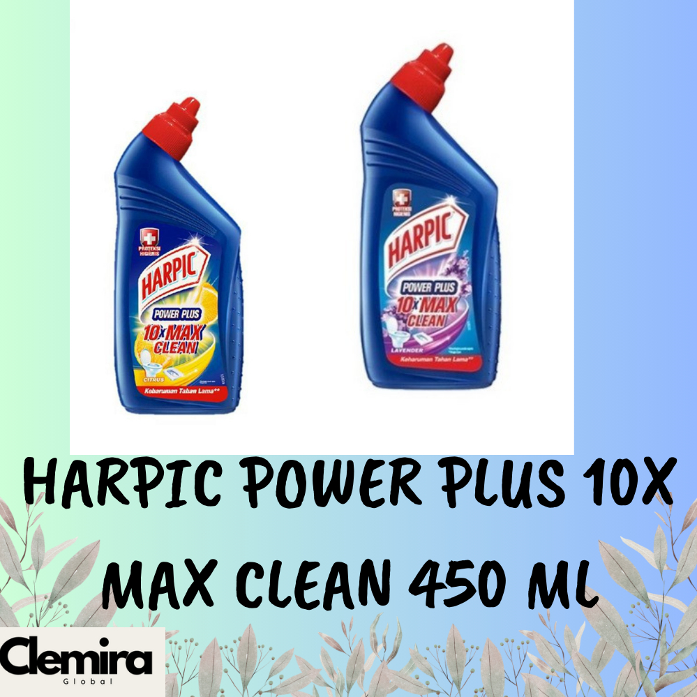 Jual HARPIC POWER PLUS 10X MAX CLEAN 450 ML | Shopee Indonesia