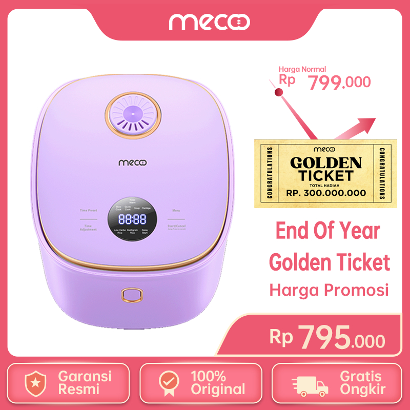 Jual Mecoo Most Aesthetic Rice Cooker Low Carbo Low Sugar Ceramic ...