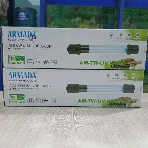 Jual Lampu UV ARMADA AM 7W Pembasmi Alga Kuman dan Bakteri. | Shopee ...