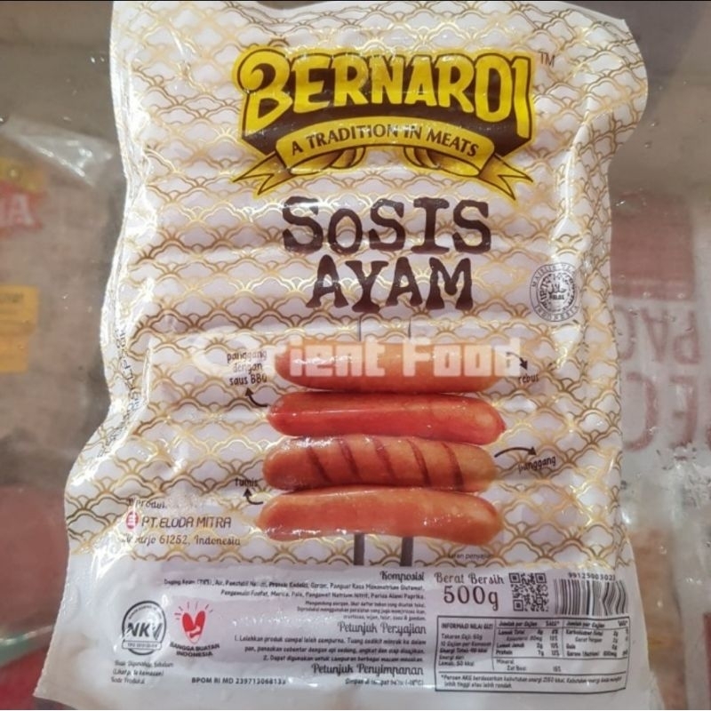 Jual Sosis Ayam Bernardi 10cm 500gr | Shopee Indonesia