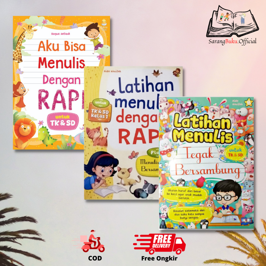 Jual Buku Anak Aku Bisa Menulis Rapi Untuk TK dan SD, Latihan Menulis ...