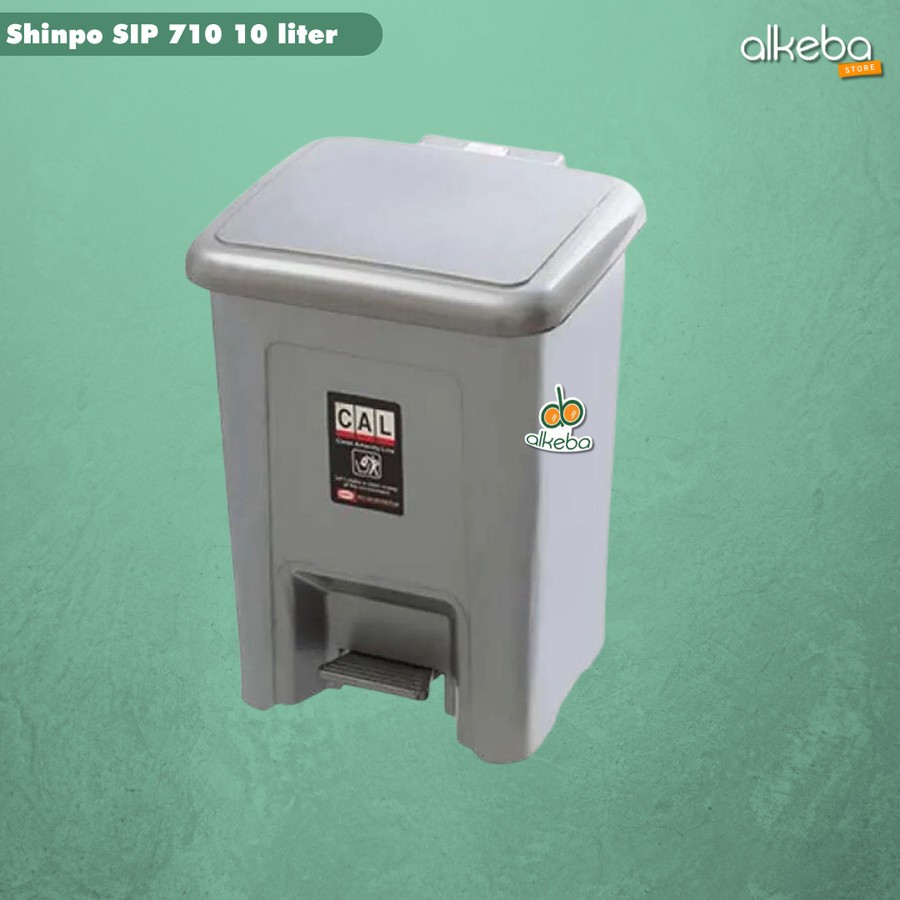 Jual Tempat Sampah Kotak Injak Pedal Shinpo 10 Liter 710 SIP | Shopee Indonesia