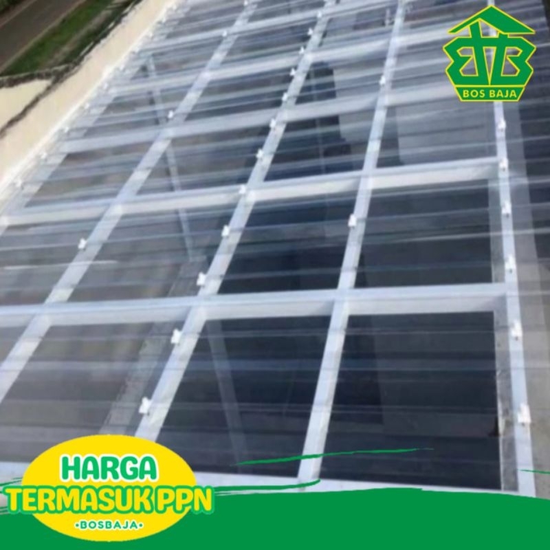 Jual ATAP SPANDEK TRANSPARAN LEBAR 1M - ATAP KANOPI TRANSPARAN | Shopee ...