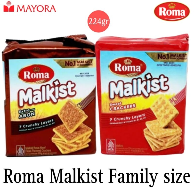 Jual Roma Malkist Family Pack 224gr All Varian | Shopee Indonesia