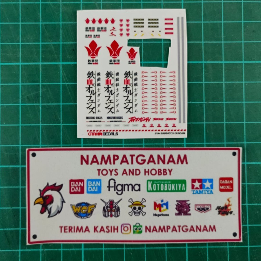 Jual OTAKIRI 1/144 HG DECAL BARBATOS | Shopee Indonesia