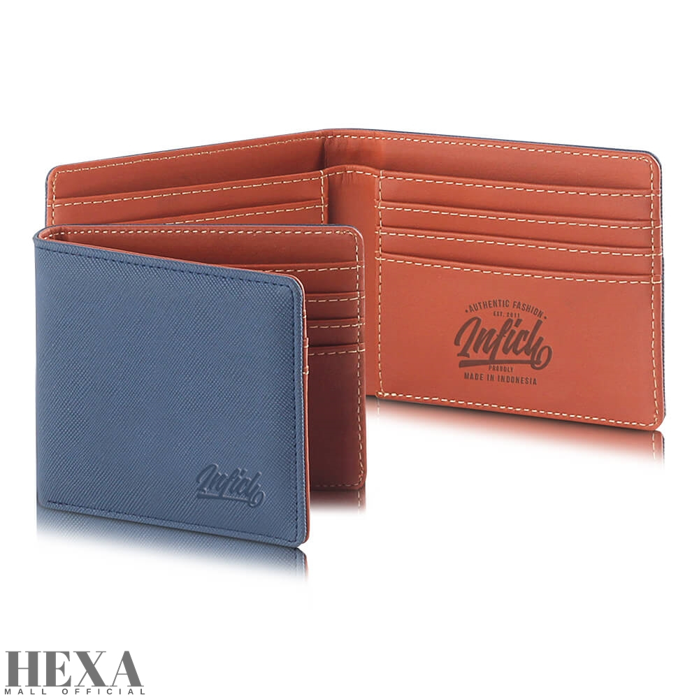Jual Dompet Kulit Lipat Pria Cowok Premium Original Distro warna Biru ...