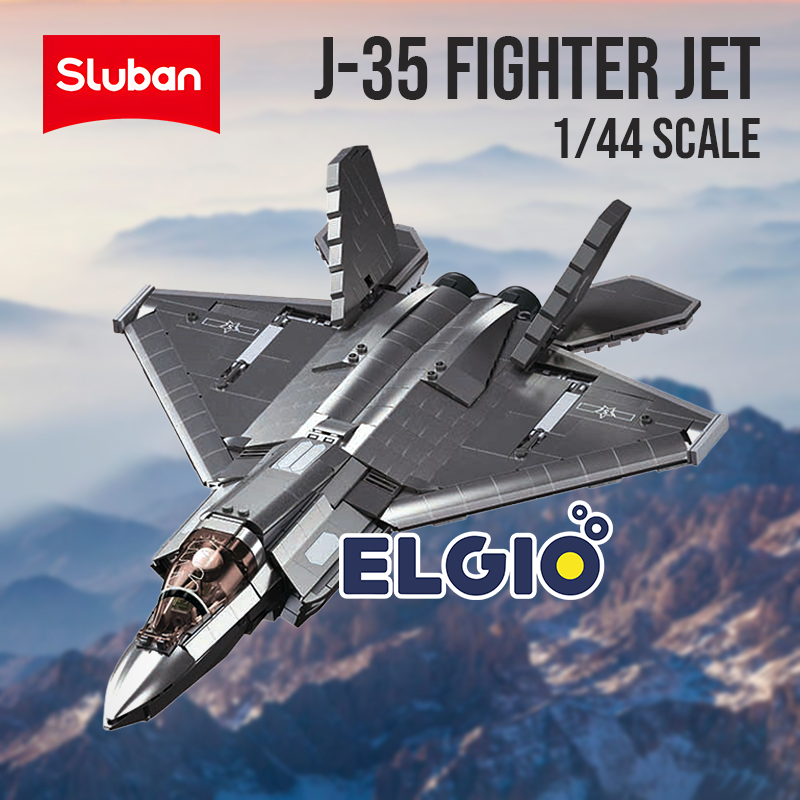 Jual Sluban Bricks Pesawat Jet J35 Metal Coating Stealth Fighter B1186 ...